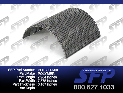 Polymer Granulator Screen POL685P | Services For Plastics, Inc.